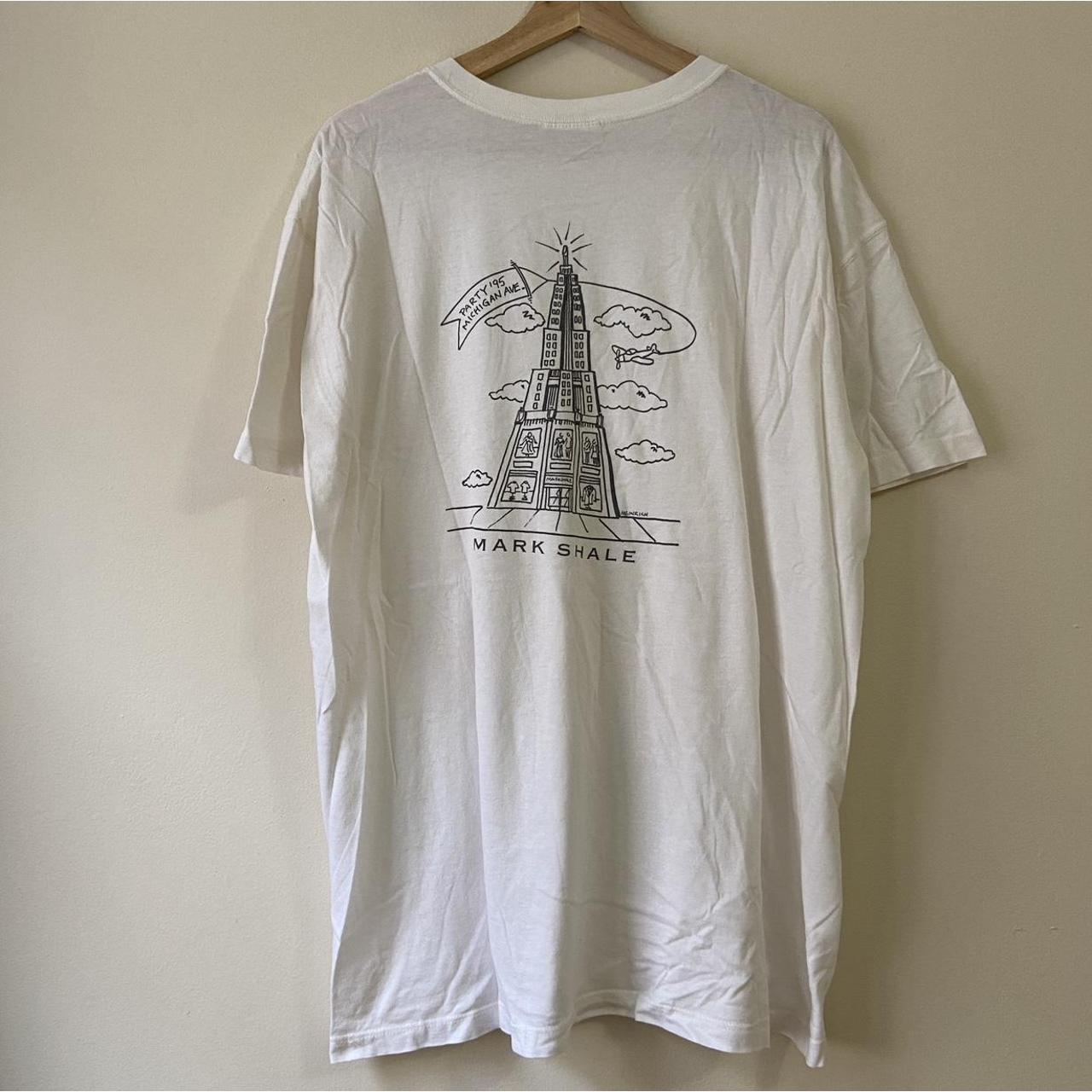 Vintage Calvin Klein Mark Shale Party Art 90’s white... - Depop