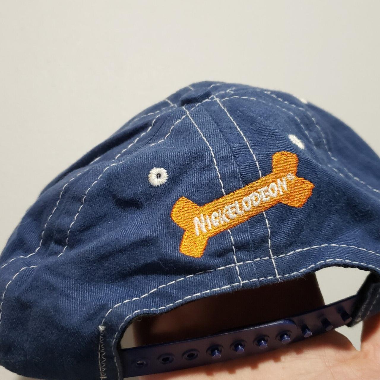 Vintage Nickelodeon dog bone embroidered cap hat... - Depop