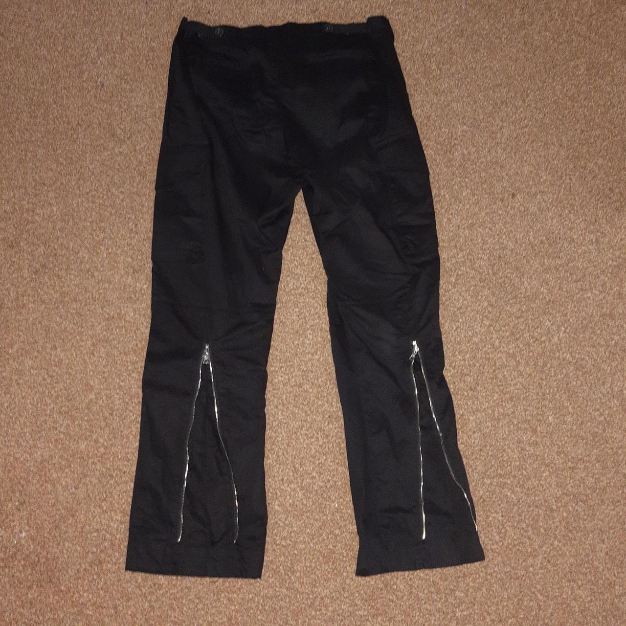 Unbranded Black back zip style cargos Fits size... - Depop