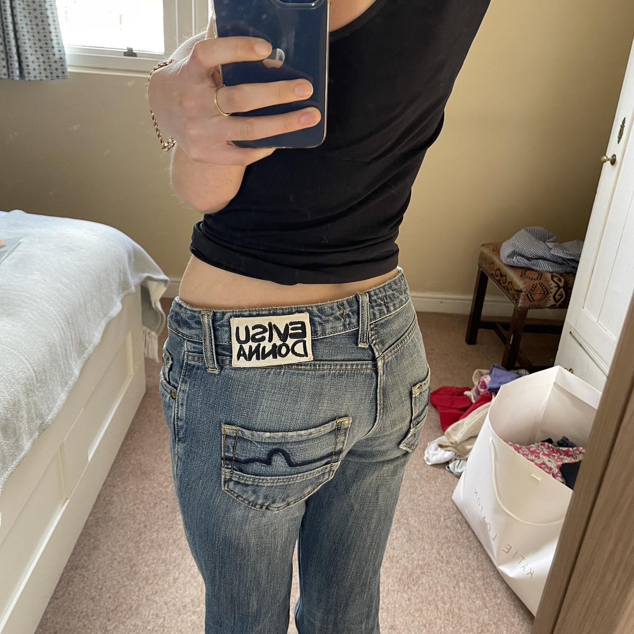 Amazing Evisu low rise jeans Straight leg /... - Depop