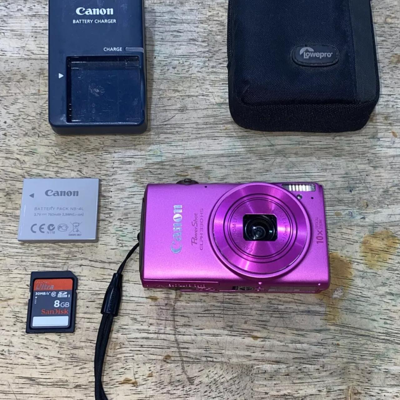 Canon PowerShot ELPH 330 HS Digital Camera PINK... - Depop