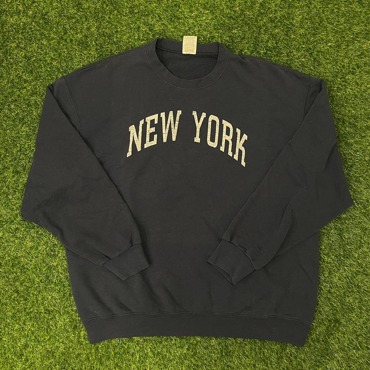 Navy Blue New York Sweater Size: XL Color: Navy... - Depop
