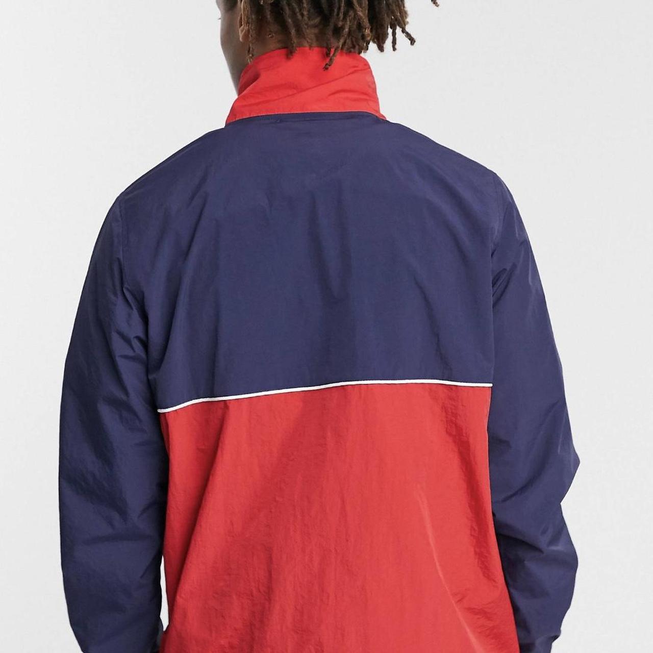 Dickies jacket in red and navy size-S. New without... - Depop