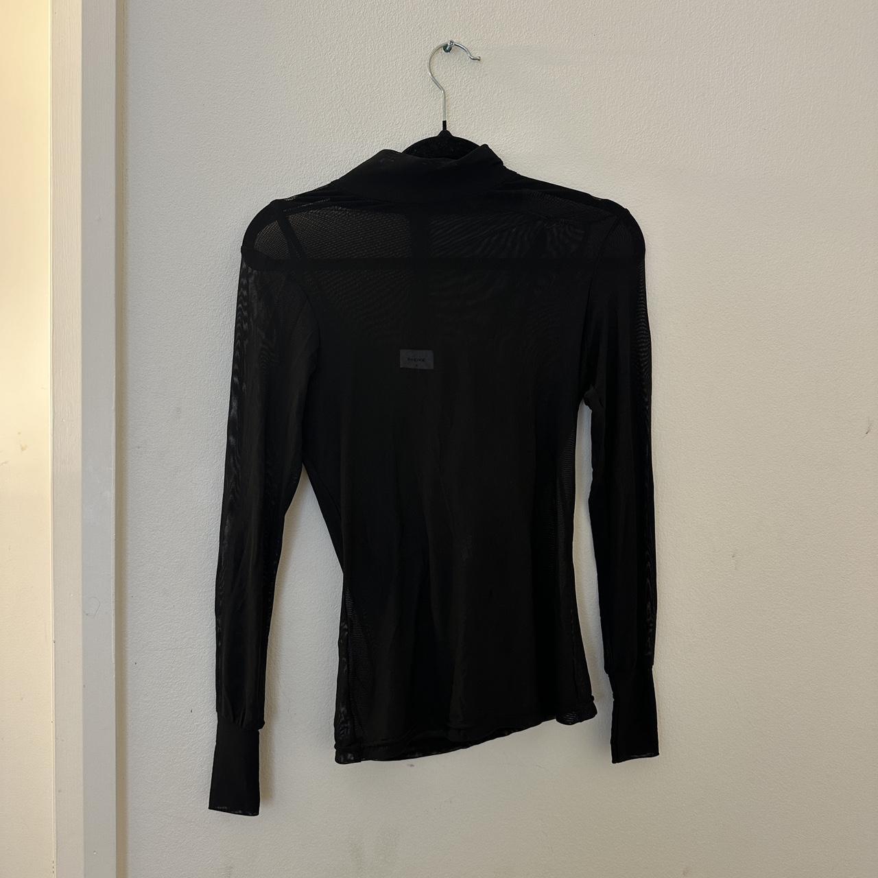 Sheike size 8 mesh turtleneck top - Depop
