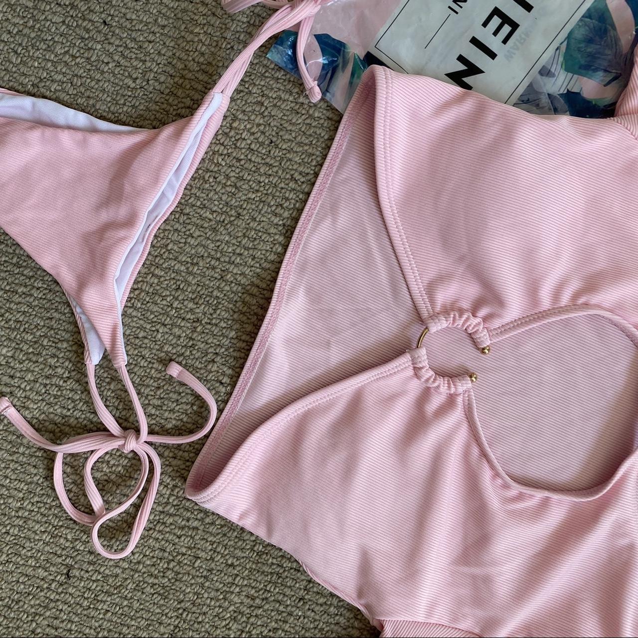 Pink swim suit from shein Never worn, bikini - Depop