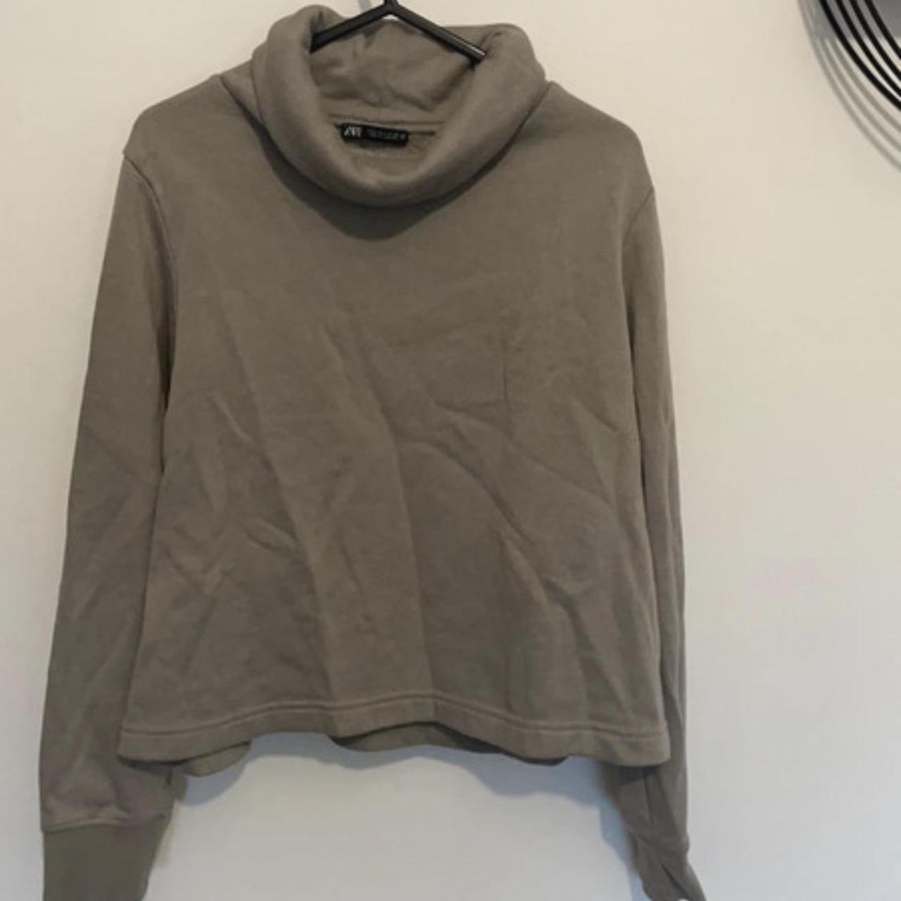 Zara cropped turtle neck, cozy for winter - Depop