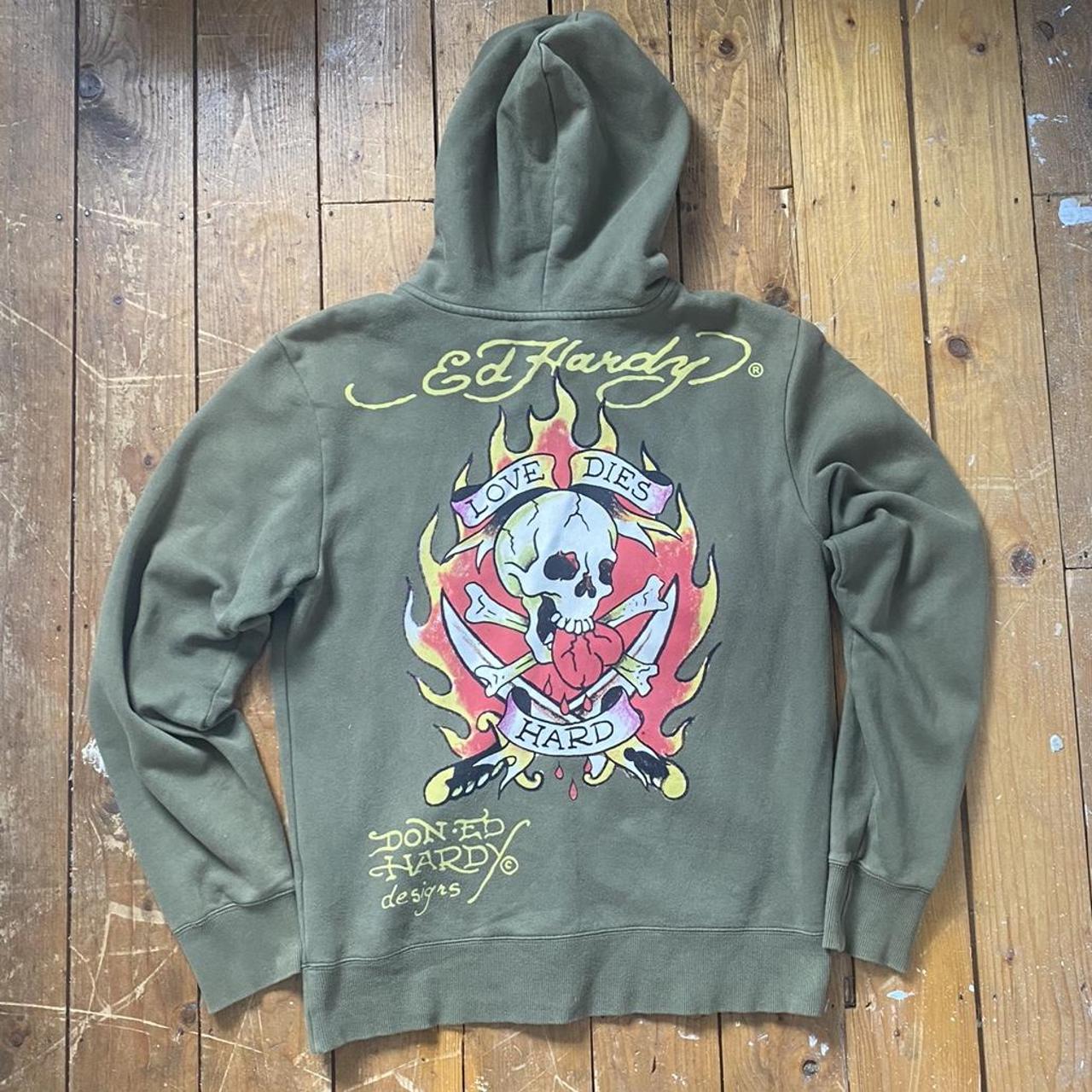 Ed Hardy zip up hoodie / jacket / jumper Colour -... - Depop