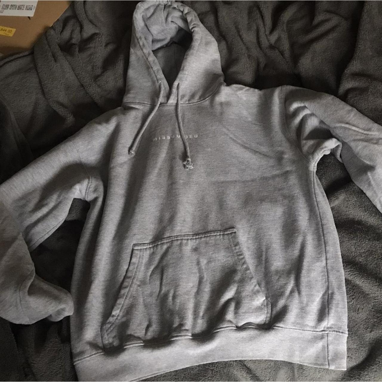 Grey missguided jumper Too small for me Size... - Depop