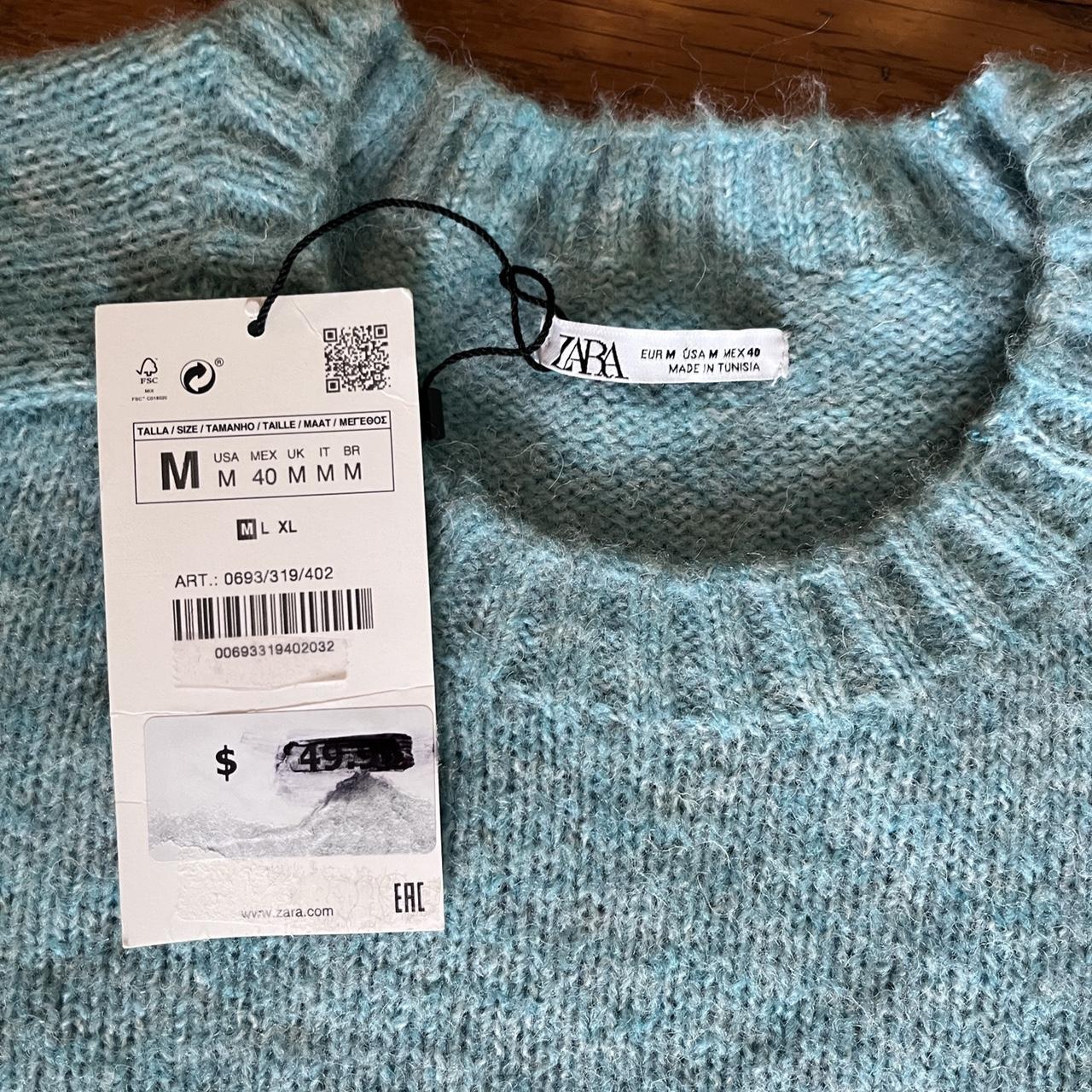 Zara Women's Blue Jumper | Depop