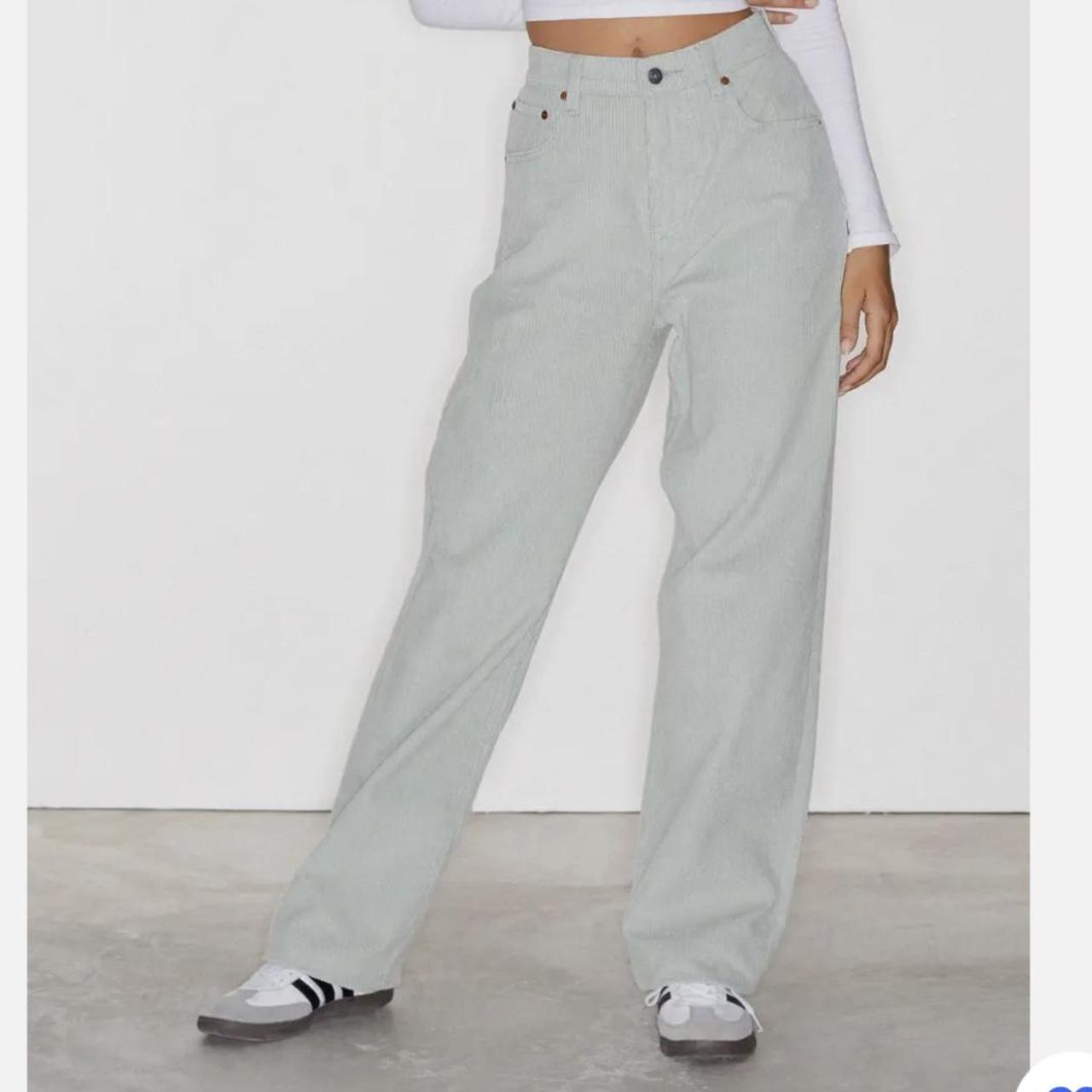 Motel parallel jeans in mint green corduroy! Sooooo... - Depop