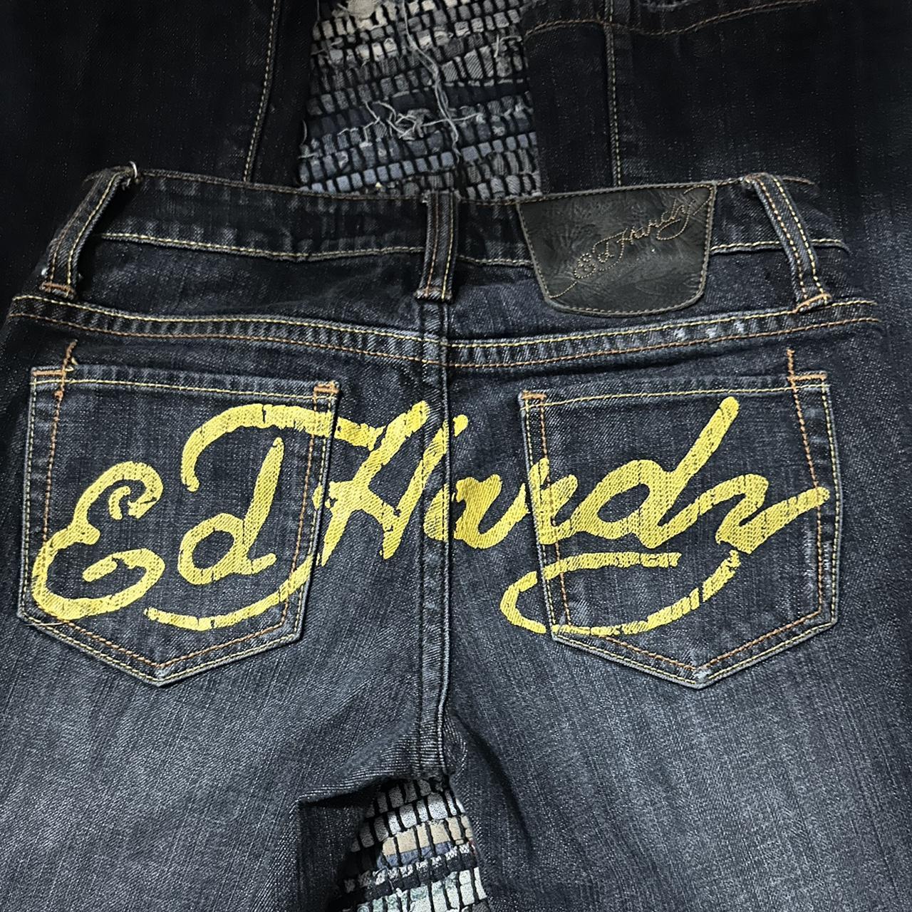 ed hardy jeans. so cute they are perfect length for... - Depop