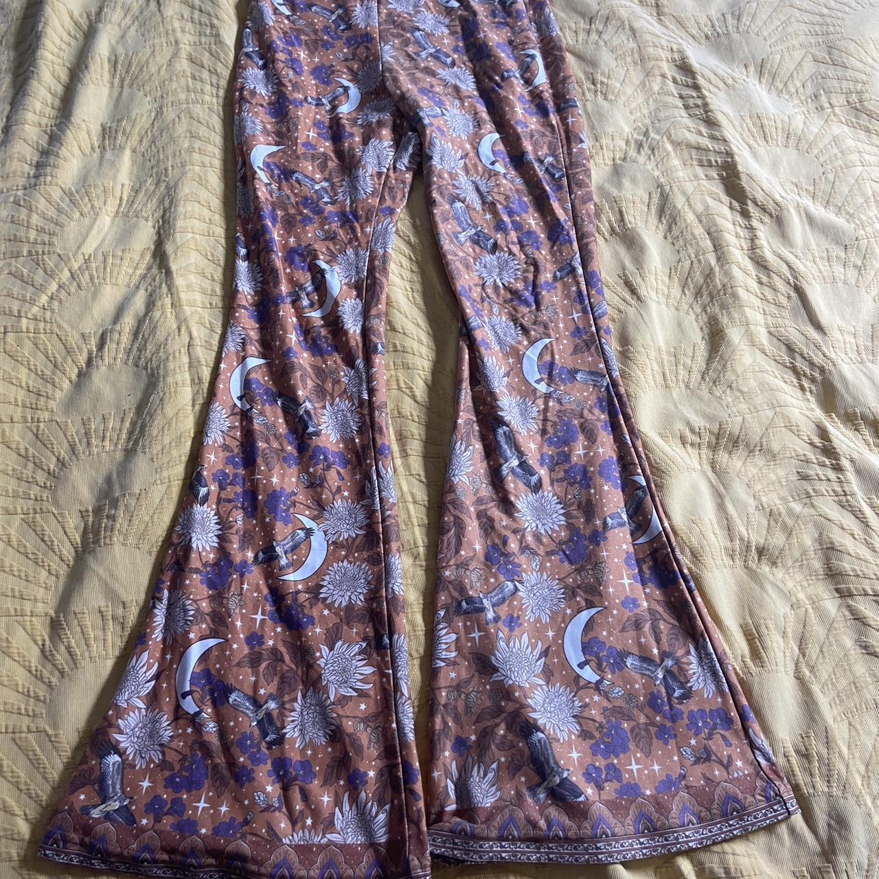 Chasing rivers gorgeous eagle flare pants size... - Depop