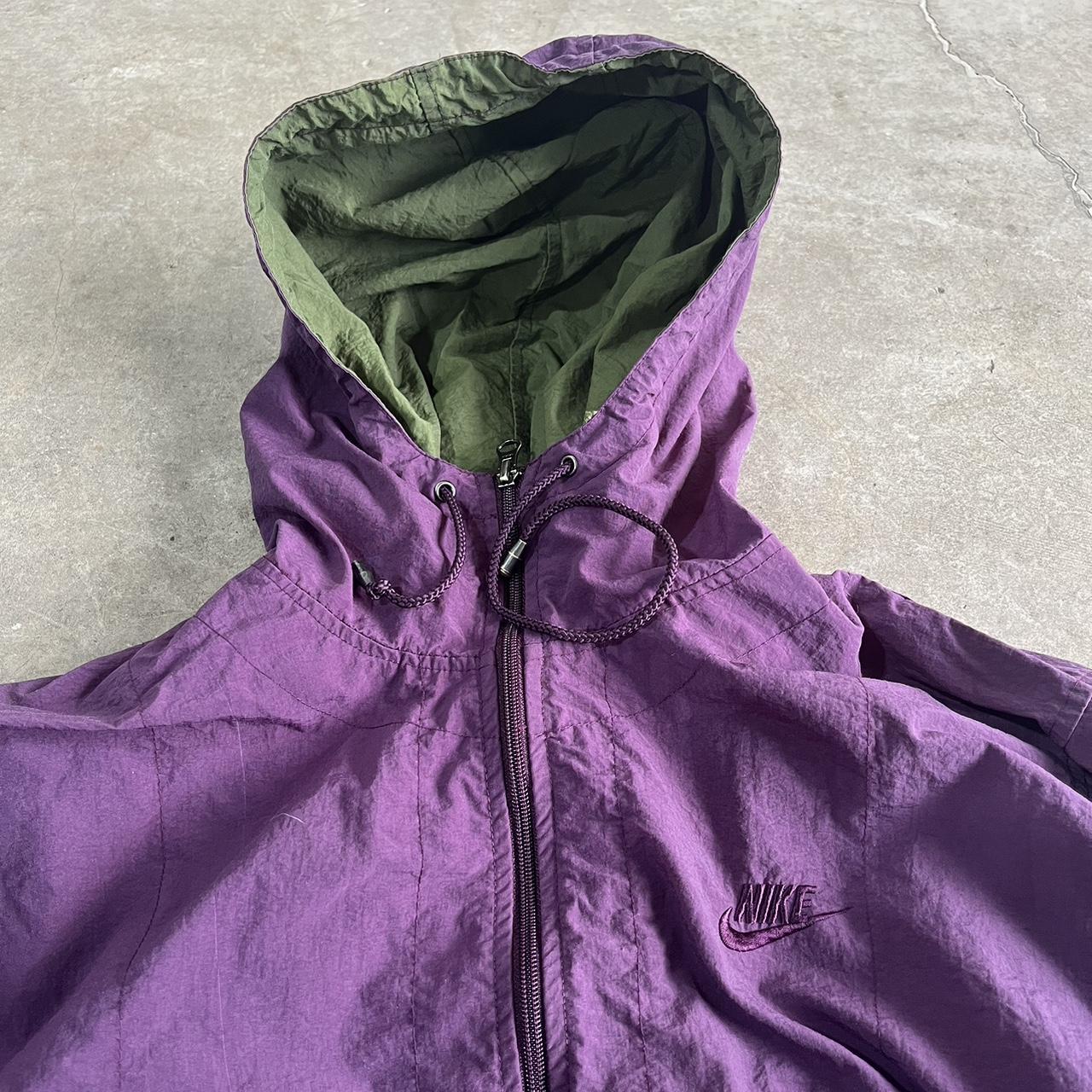 vintages 90s grape nike jacket -size: medium,... - Depop