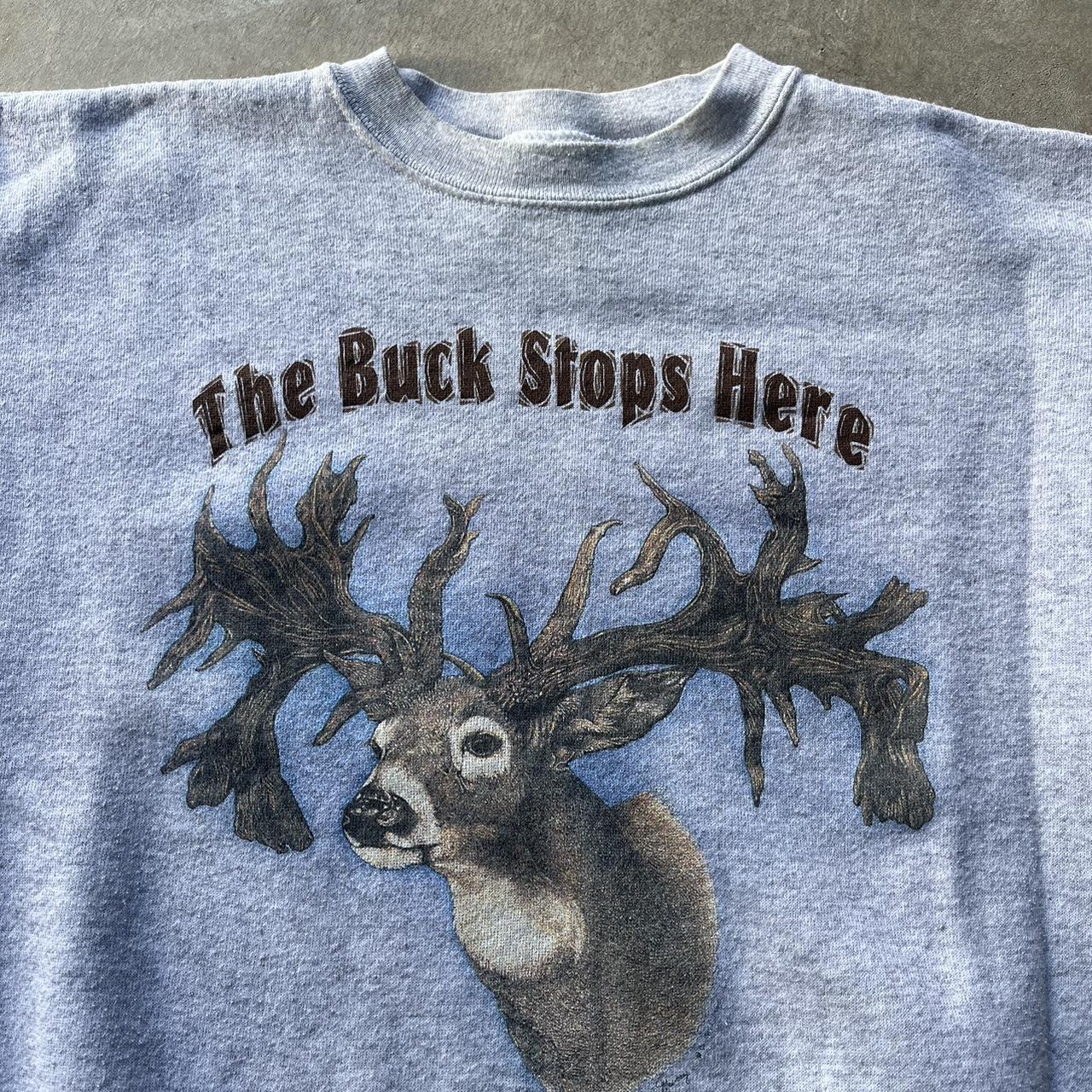 vintage 90s heather grey buck nature... - Depop