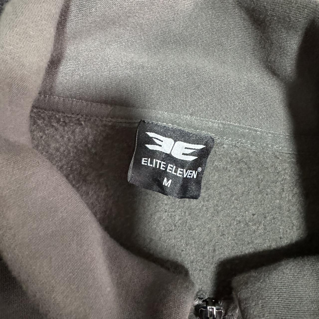 elite eleven grey quarter zip🤍 size M - Depop