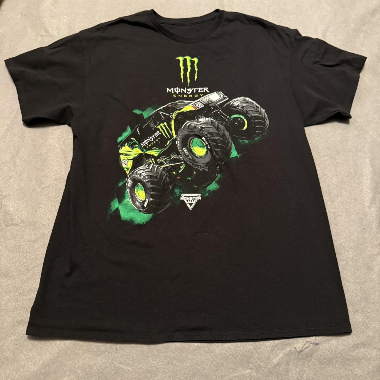 Monster energy monster jam shirt -sz large... | Depop