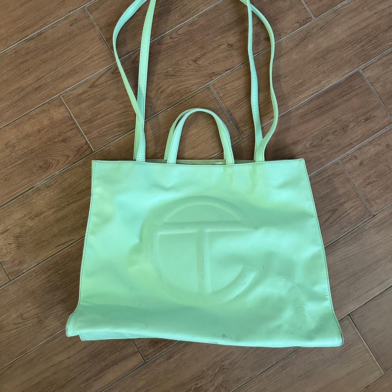 Telfar large shopping bag double mint - Depop