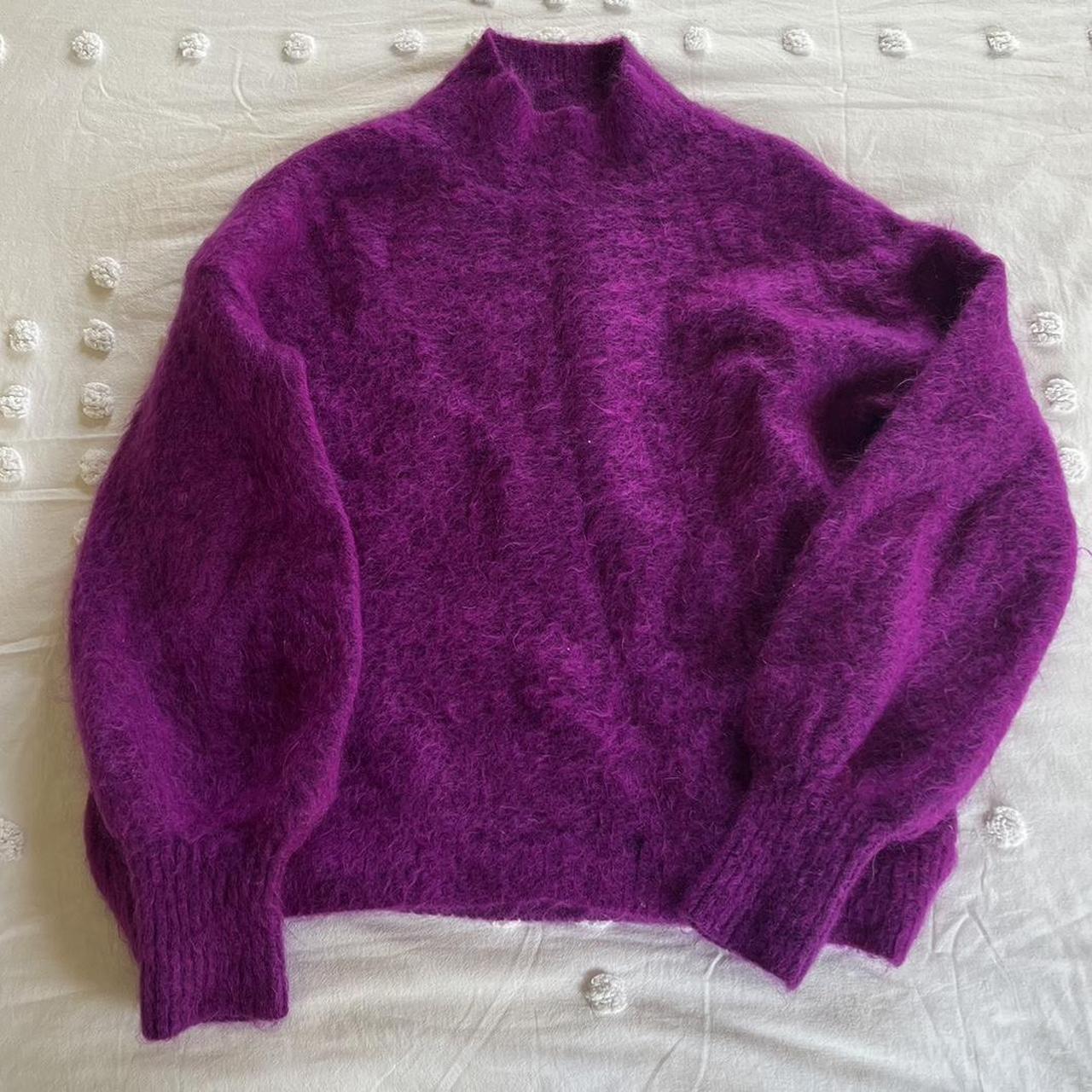 Mohair jumper Amazing fuchsia/purple colour Bought... - Depop