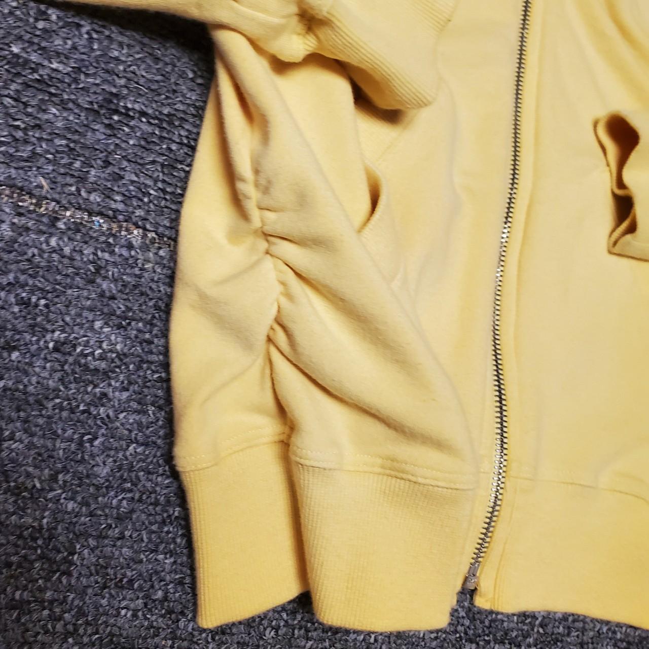 💛 Y2K pale yellow Bebe zip up knit jacket with... - Depop