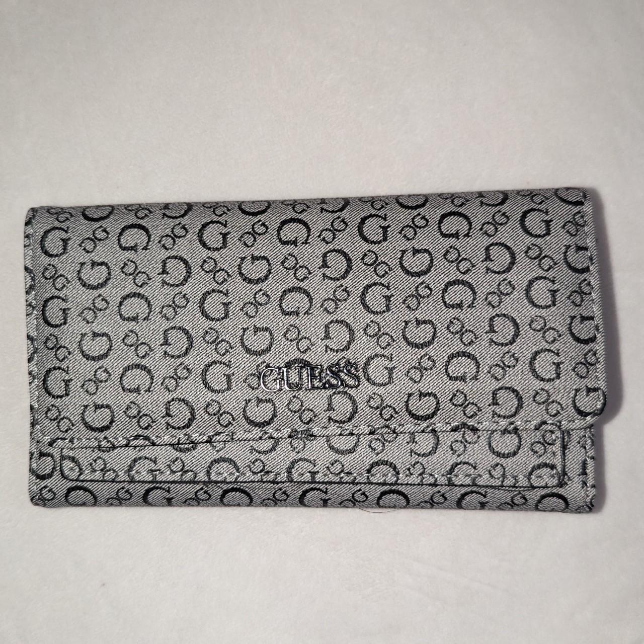 Brand New Grey and Black GUESS Wallet many cash and... - Depop