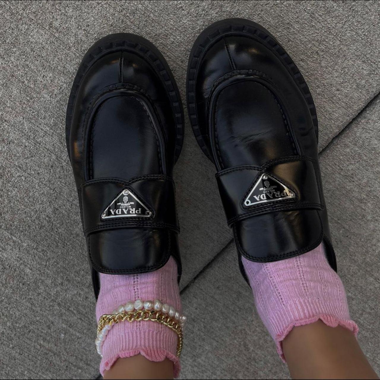 prada loafers | size eu37 - Depop