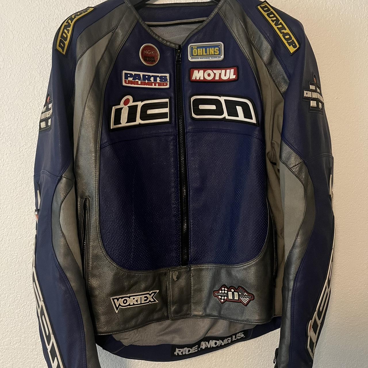 Icon Motorcycle riding jacket (no armor) Size xxl... - Depop