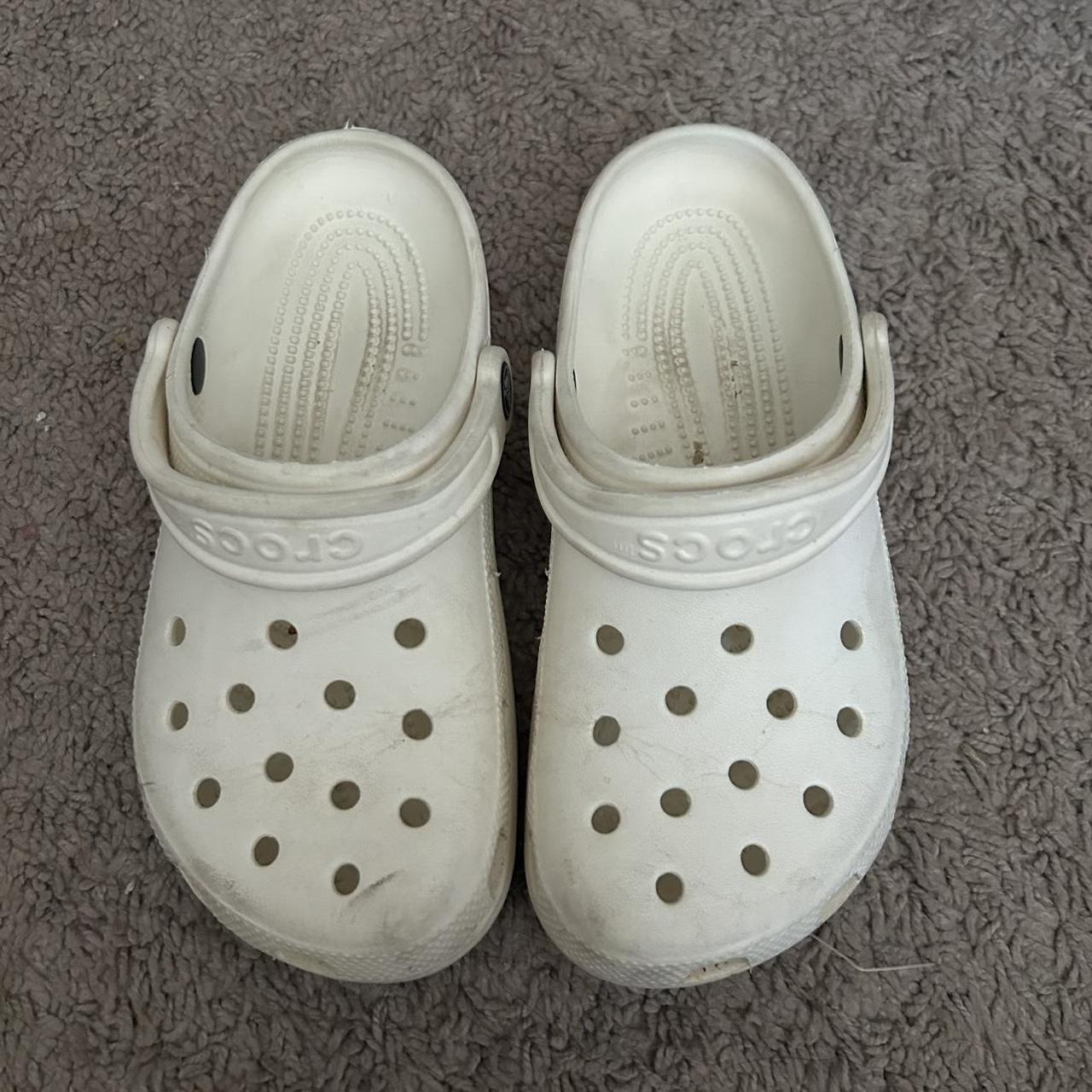 white crocs 4 men’s 6 women’s - Depop
