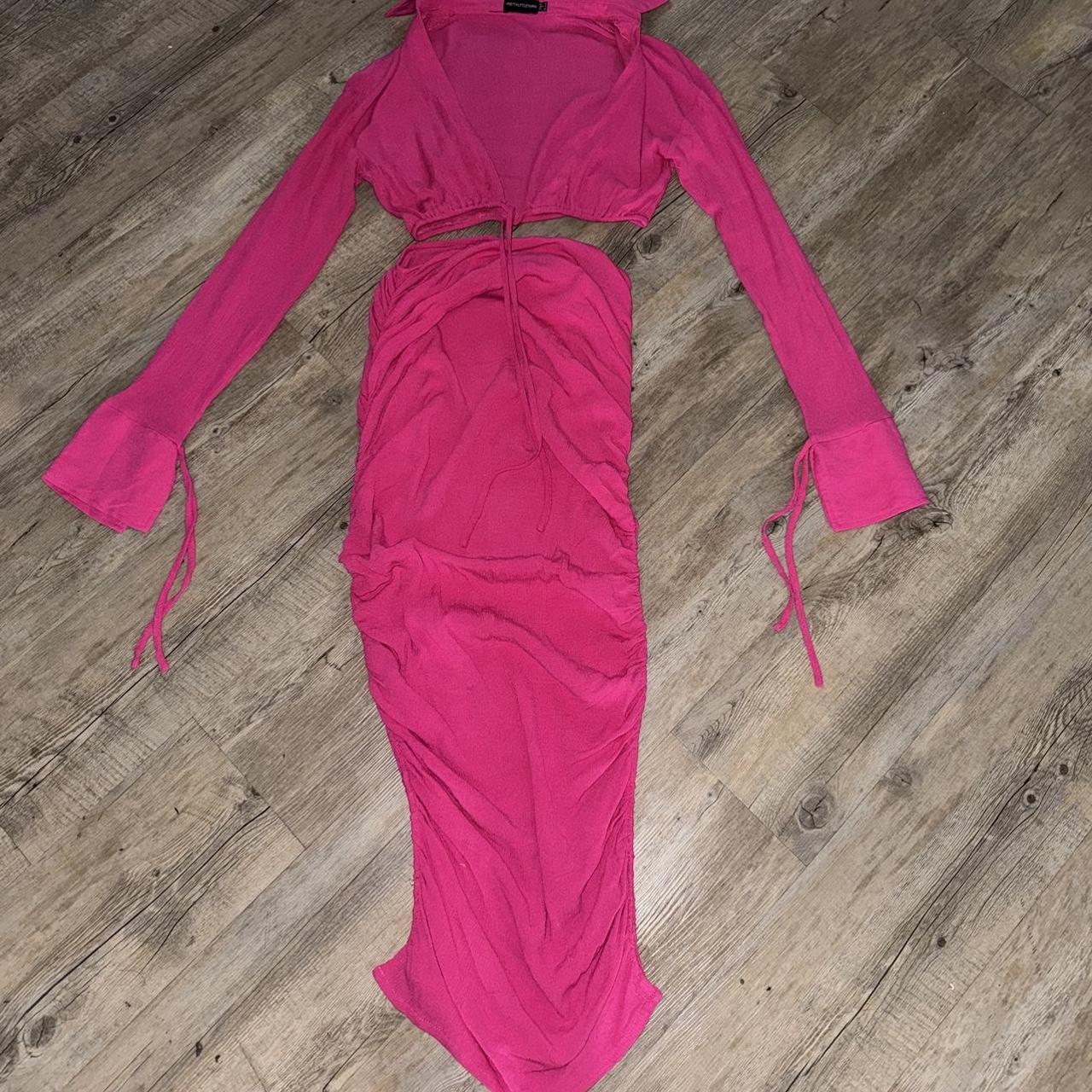 PLT pink co ord, size 4 will fit 6/8 Perfect... - Depop