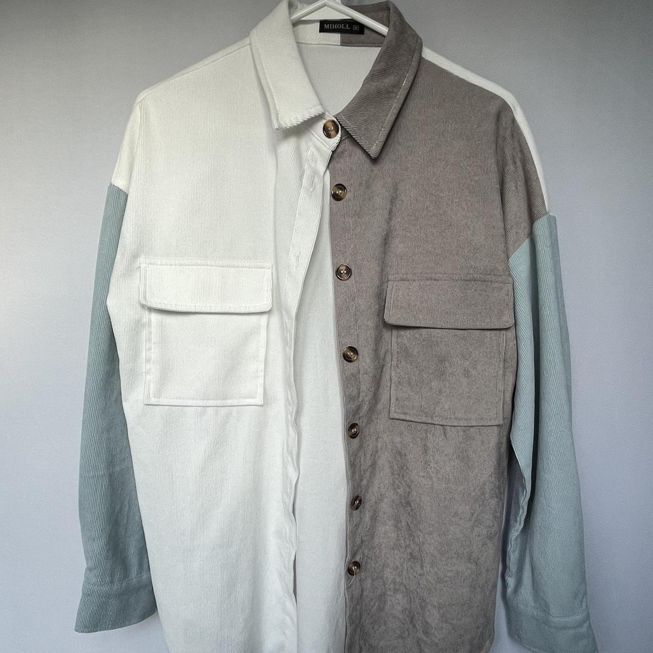 Patchwork button up Wore this on vacation and got... - Depop