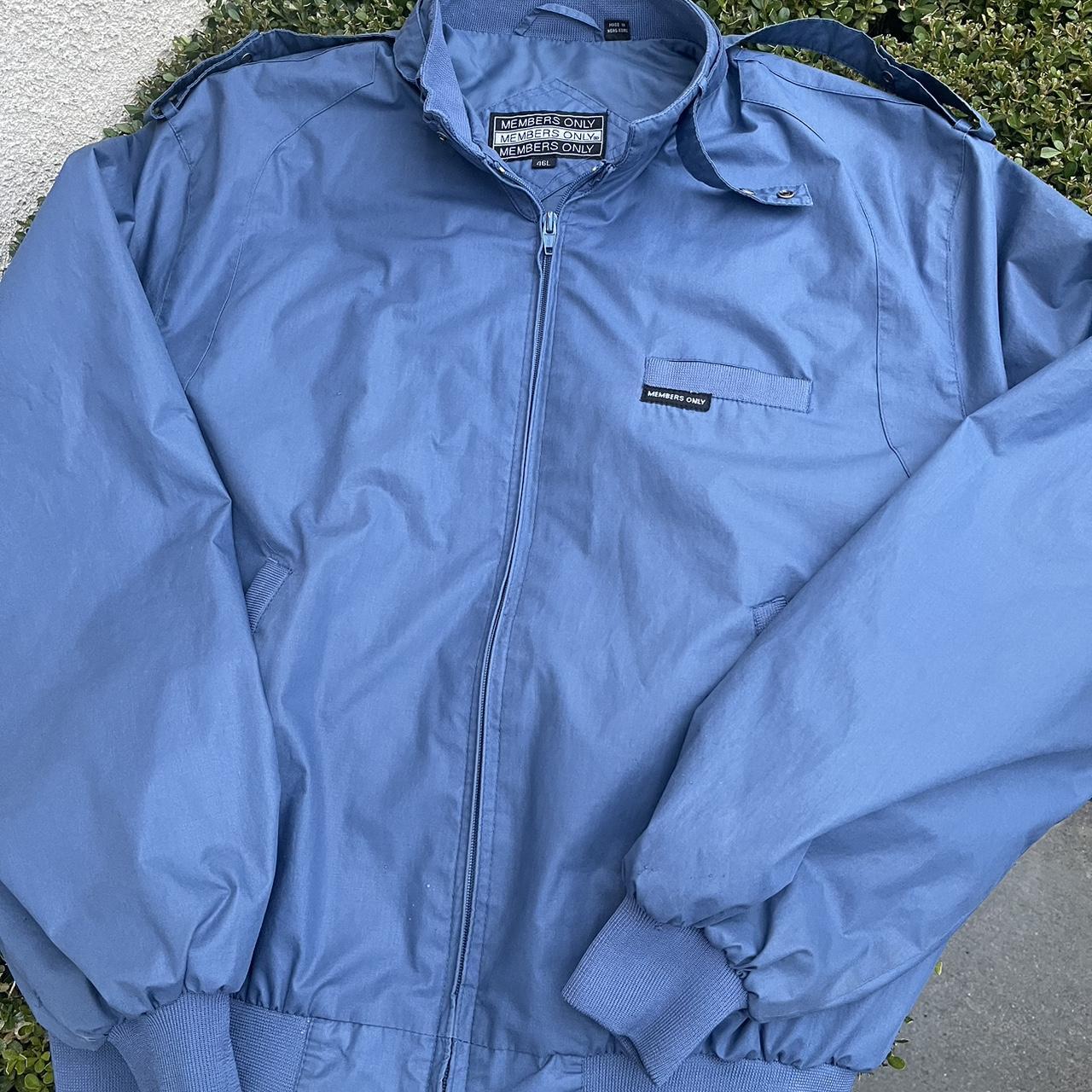 VTG Members Only Jacket Blue Very beautiful & well... - Depop