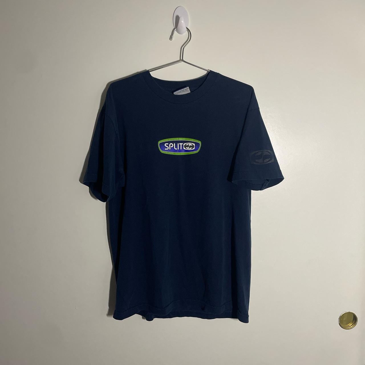 2000s split shirt fits a size large (22x29.5) some... - Depop