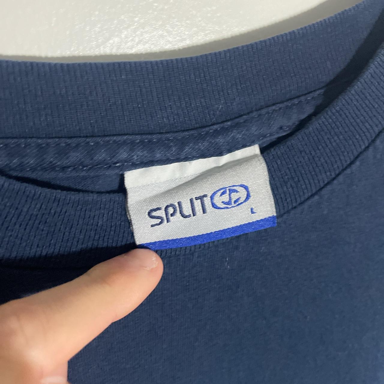 2000s split shirt fits a size large (22x29.5) some... - Depop