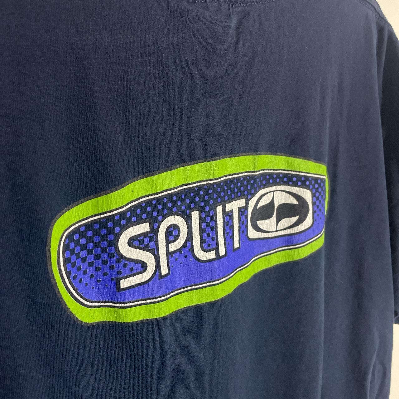 2000s split shirt fits a size large (22x29.5) some... - Depop