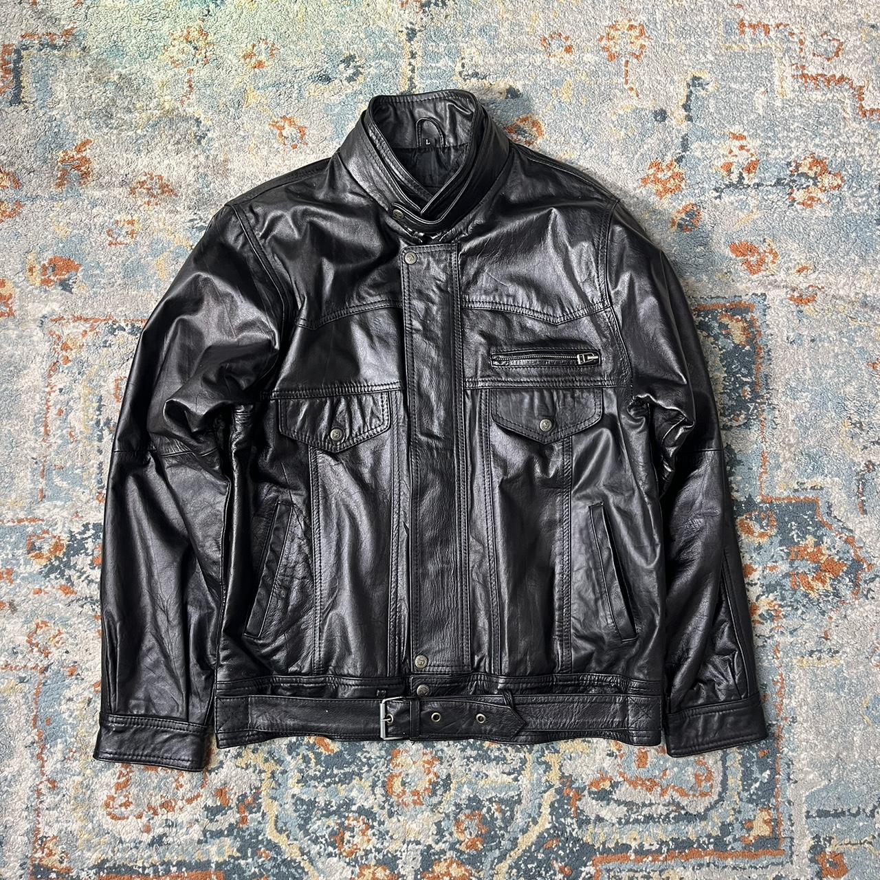 Vintage Genuine Leather Motorcycle Jackets 20x24” - Depop