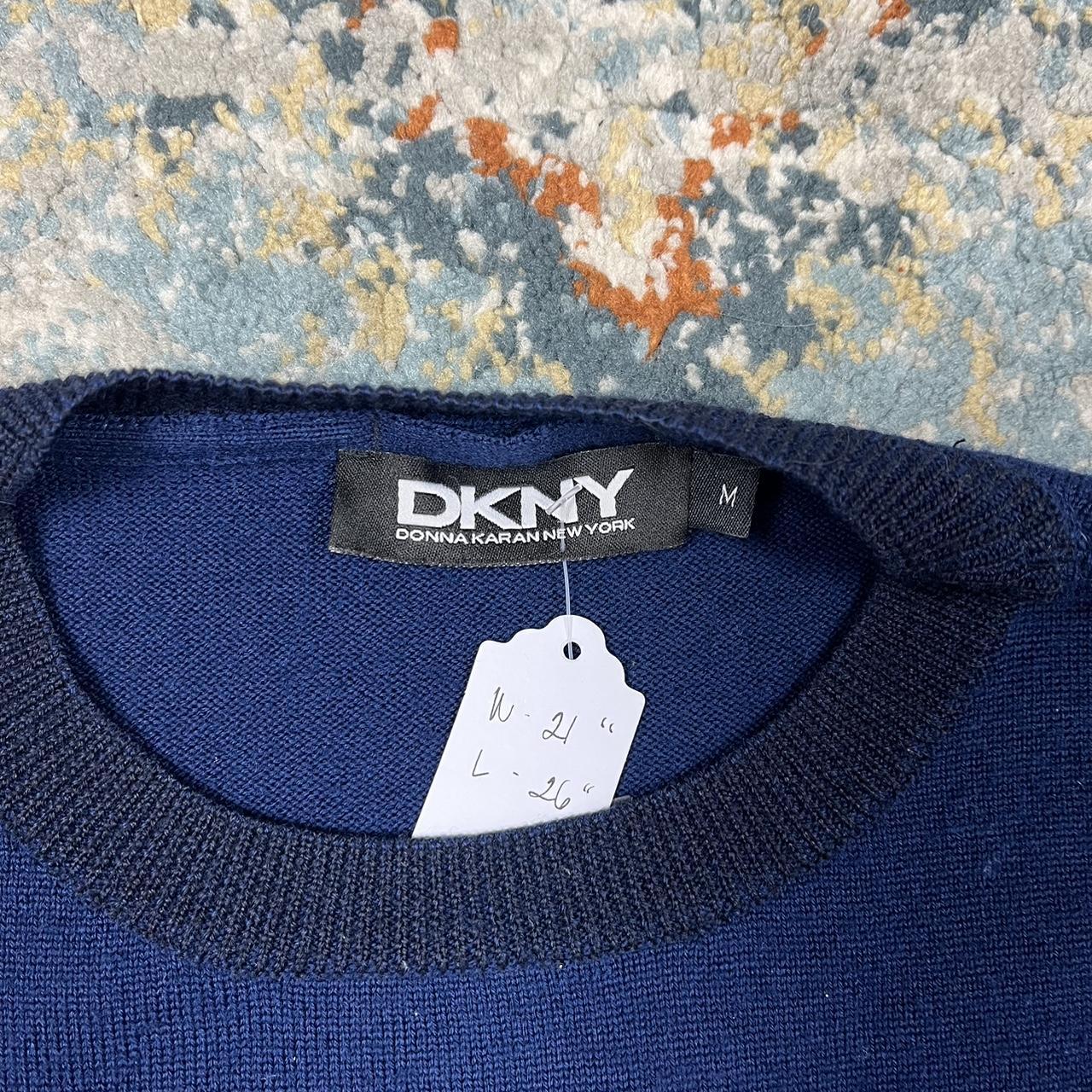 Vintage DKNY Stripped Sweater 21x26 - Depop