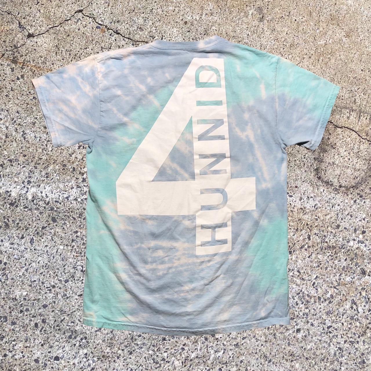 YG 4 Hunnid Tie-Dye Front & Back Logo Graphic... - Depop