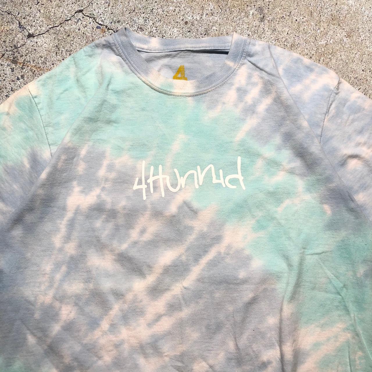 YG 4 Hunnid Tie-Dye Front & Back Logo Graphic... - Depop