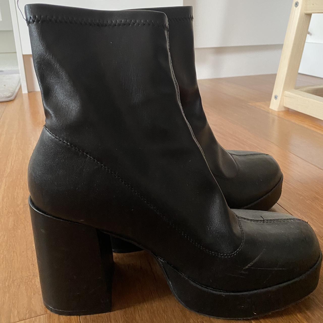 🌱 black gogo/70s boots!! • brand: spendless shoes... - Depop