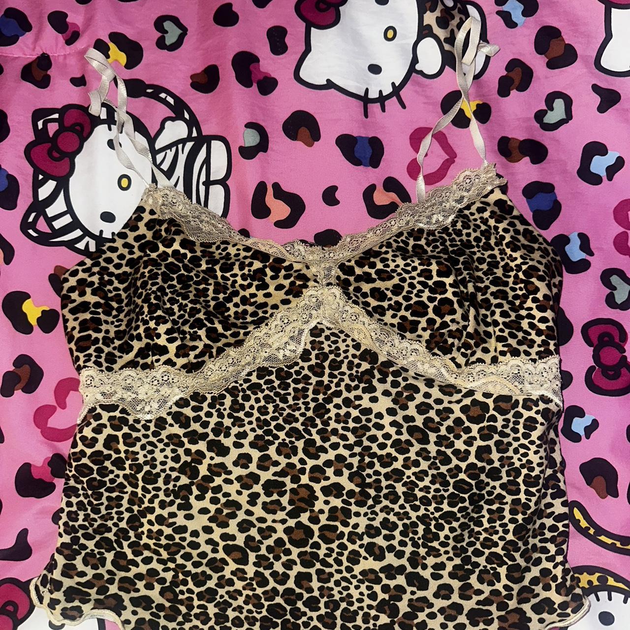 Cheetah print tank top with lace! #cheetahprint... - Depop