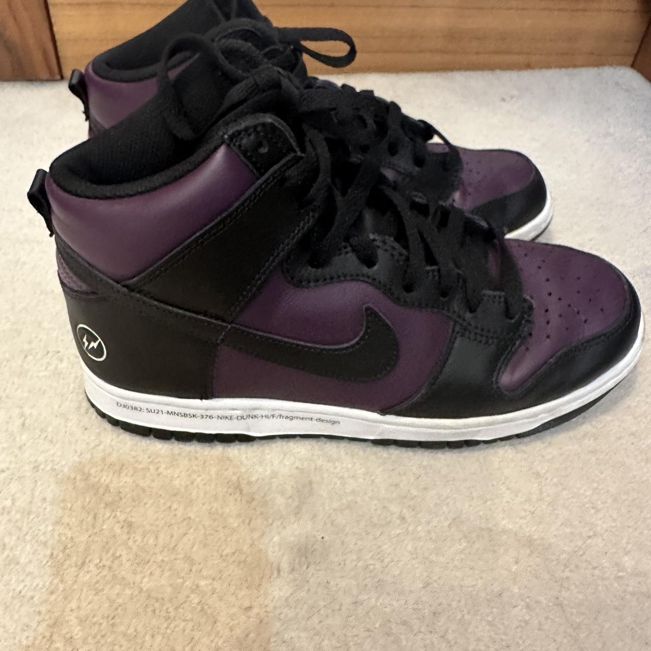 Nike Dunk Wine/Black-White Worn a few times Great... - Depop