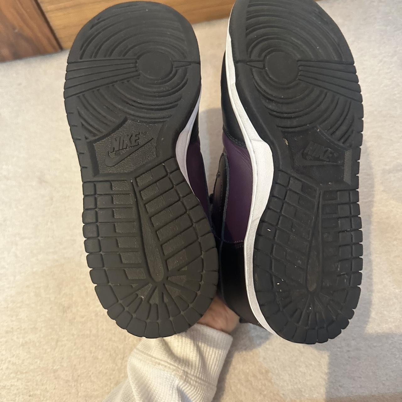 Nike Dunk Wine/Black-White Worn a few times Great... - Depop