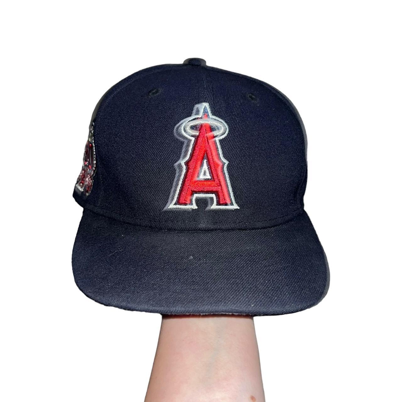 Navy Blue Los Angeles Angels 50th Season custom New... - Depop