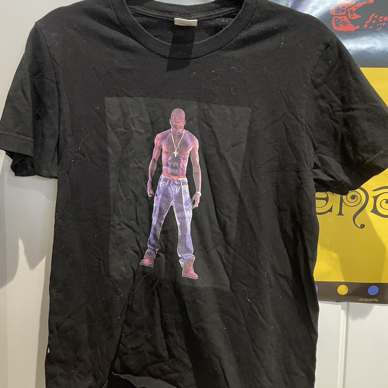 supreme x 2pac hologram tshirt. size small. released... - Depop