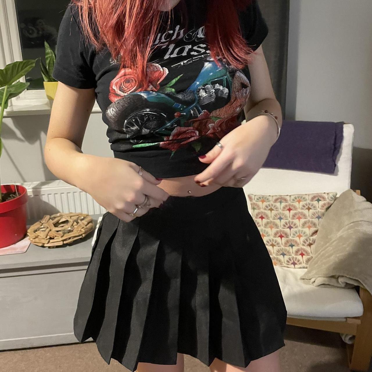 Womens Black Skirt Depop