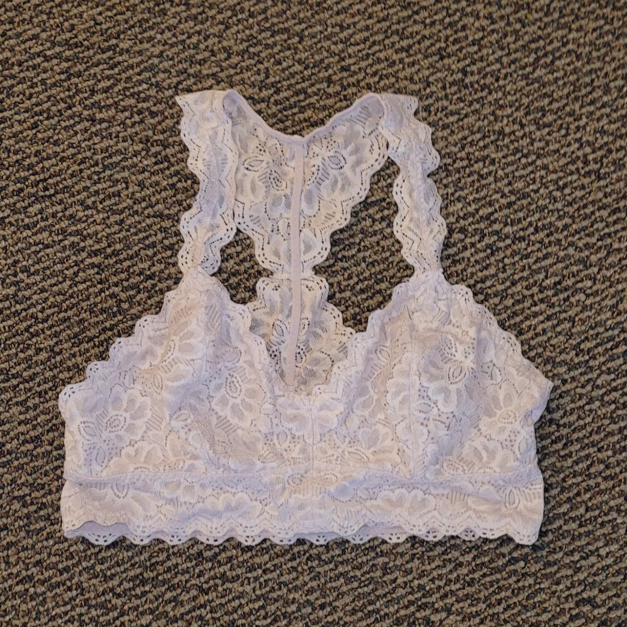Baby pink lacey bralette🌸🐰 From my personal... | Depop