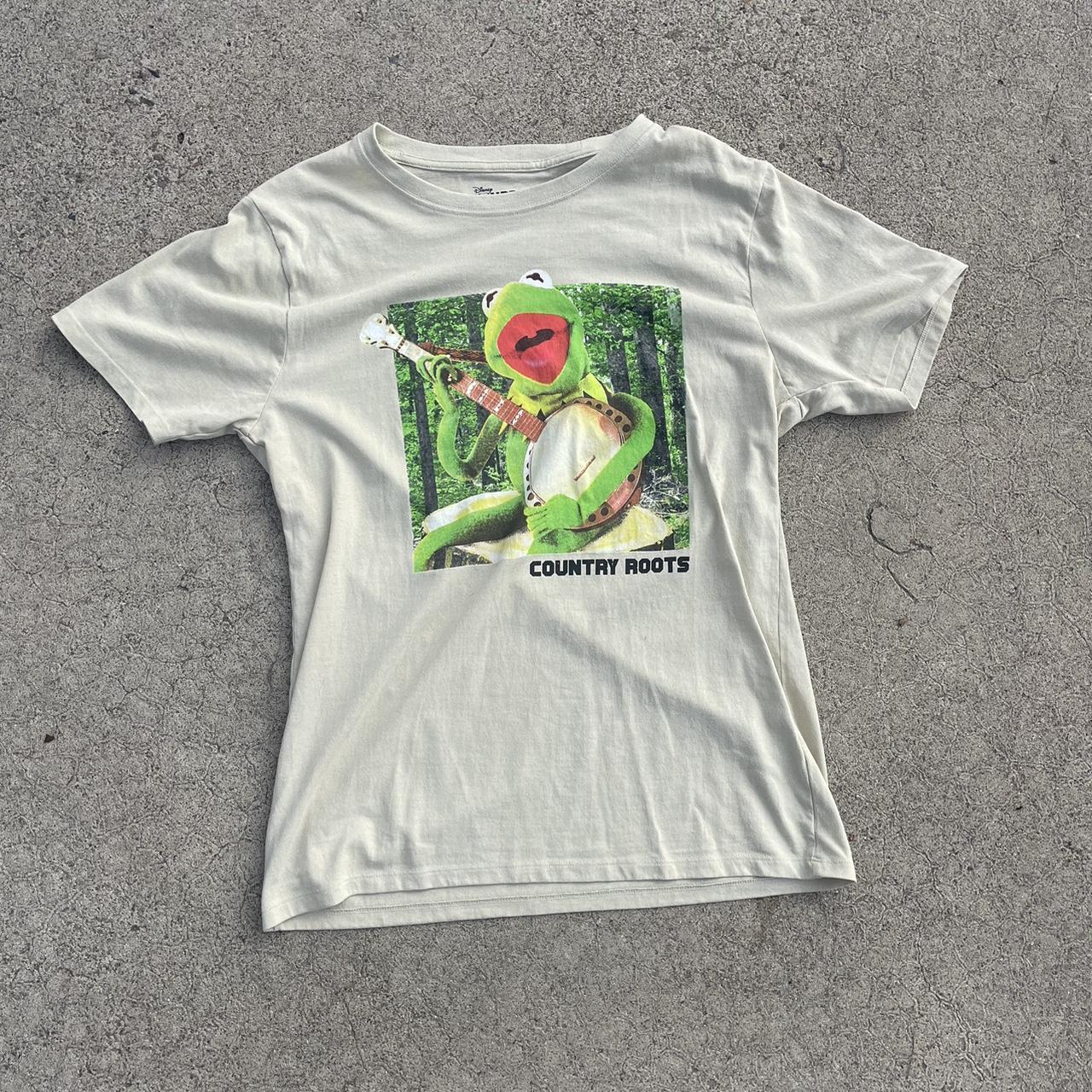 Disney Kermit tee Brand new wore it one to try on - Depop