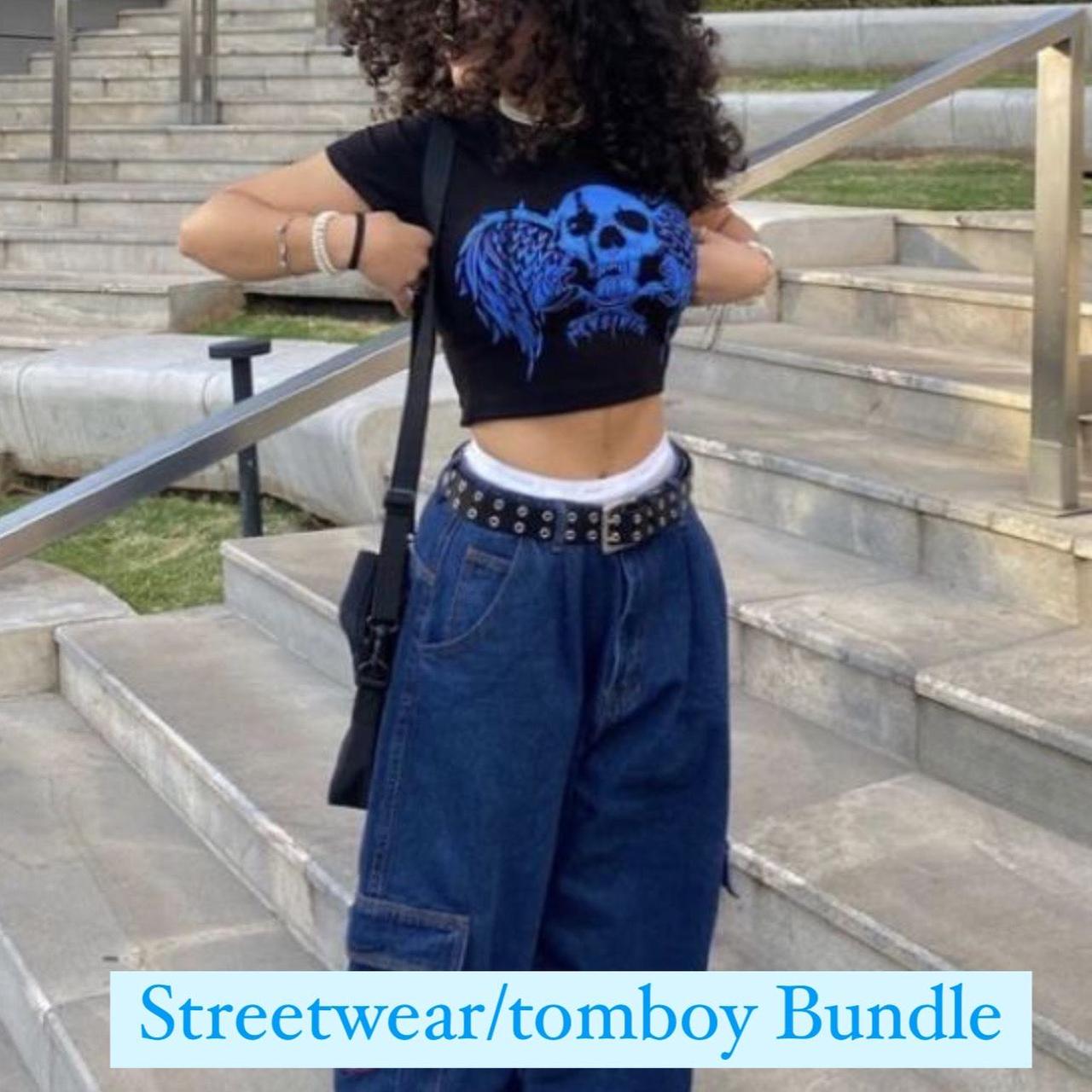 streetwear/tomboy bundle you’ll get 1 top, 1... - Depop