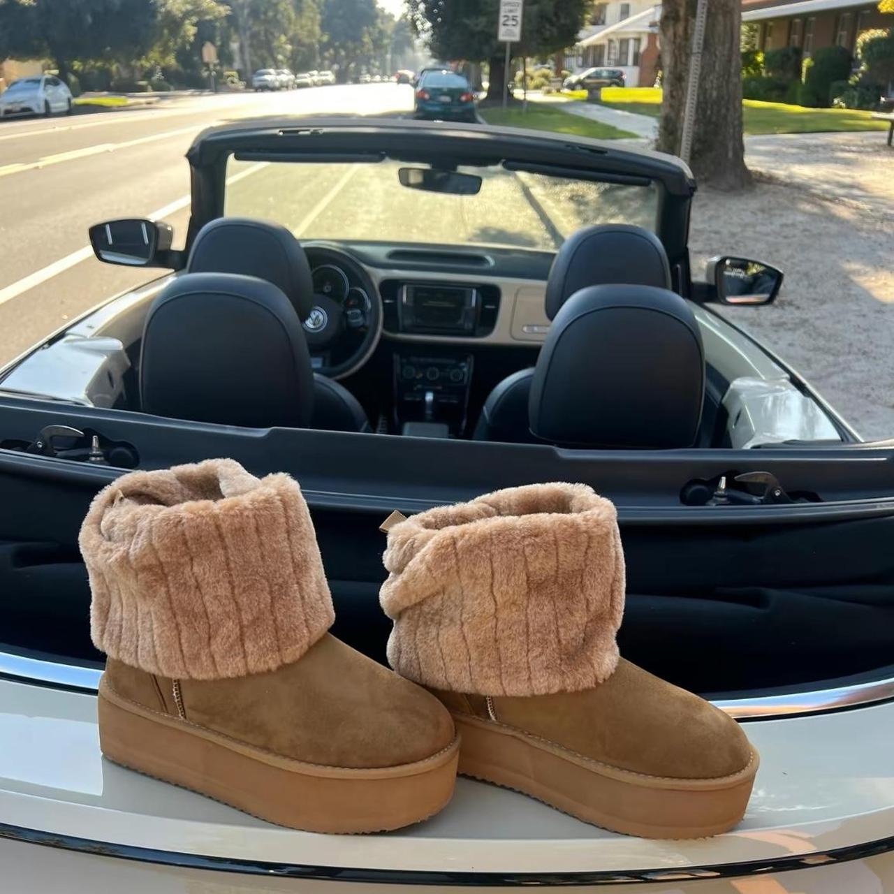 fold over ugg boot dupes never wore these, perfect... - Depop