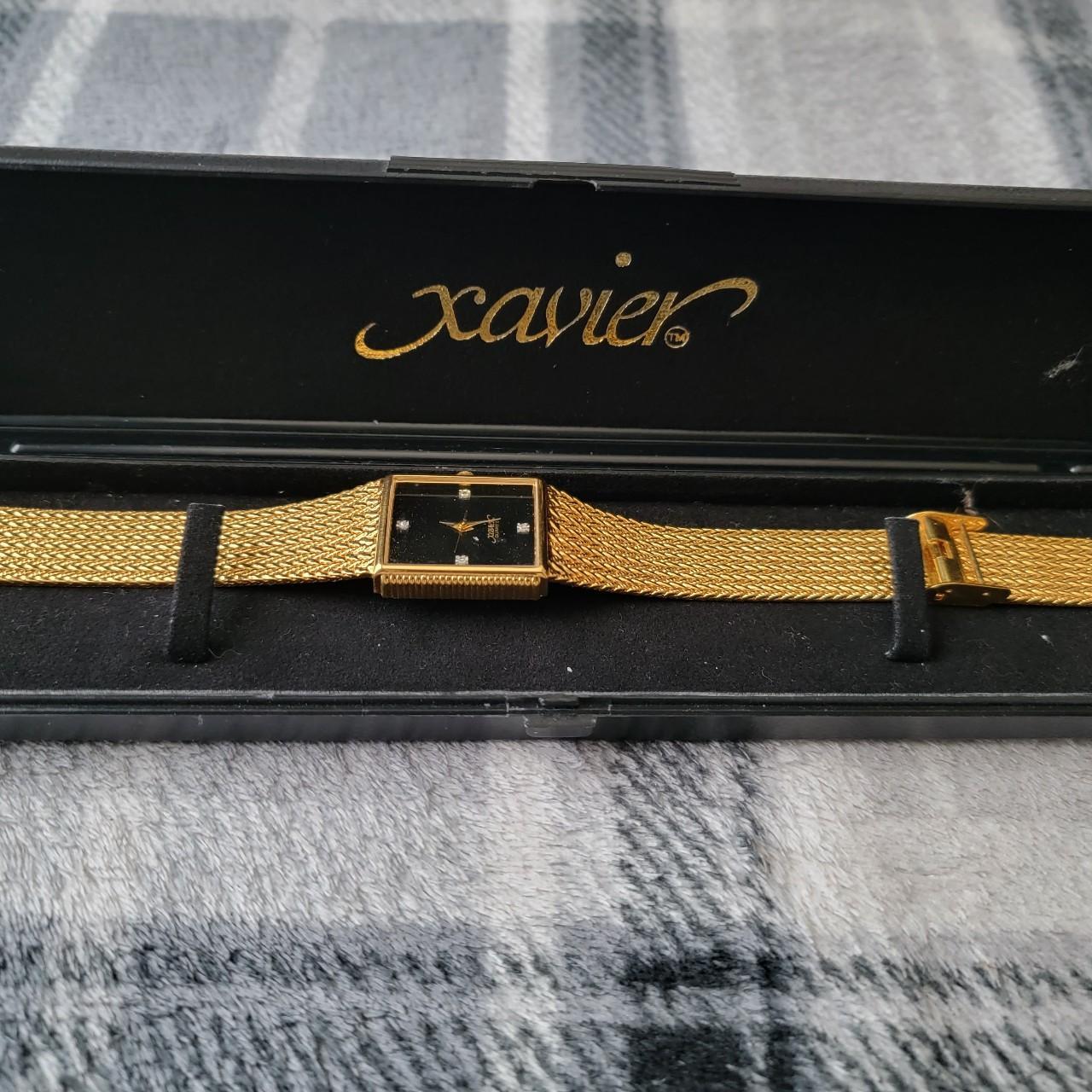 Gold vintage Xavier watch (works perfect) - Depop