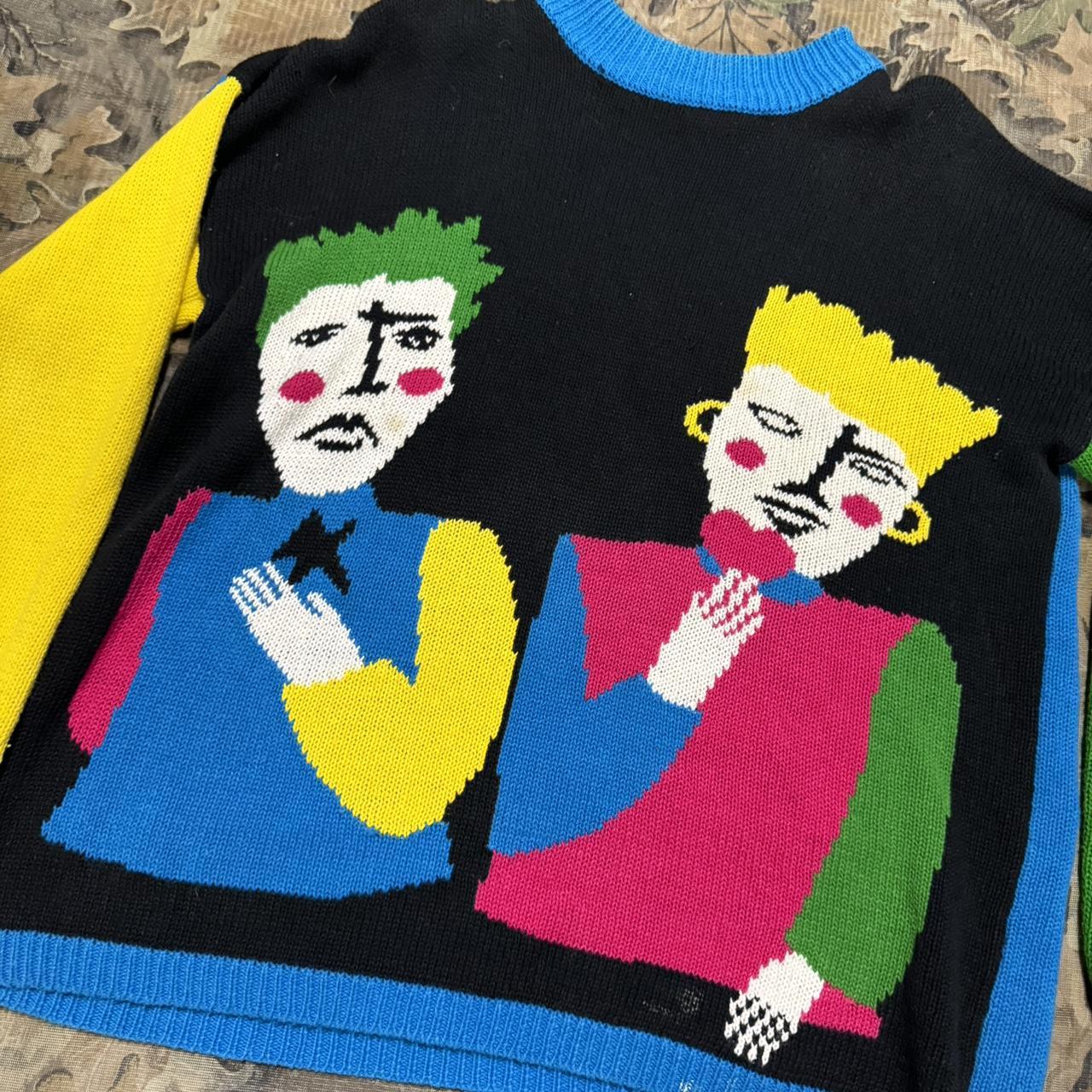 Generra clown sweater Great colors and look that... - Depop